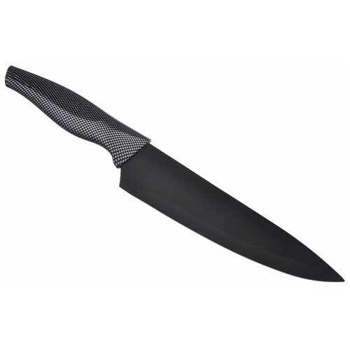 Шеф-нож Satoshi Kitchenware Карбон RU, лезвие: 17.5 см, черный