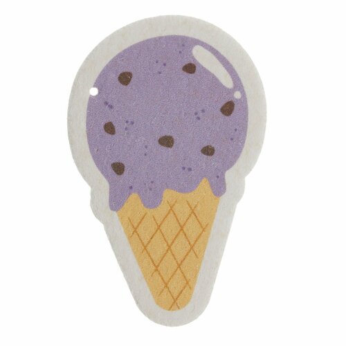 Спонж Dewal Beauty "мороженое", для снятия макияжа, 108х72 мм, целлюлоза, цвет разноцветный (CEY-187299)