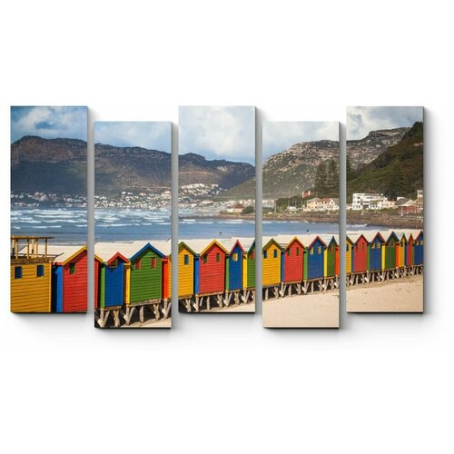 Модульная картина Разноцветный Кейптаун120x69
