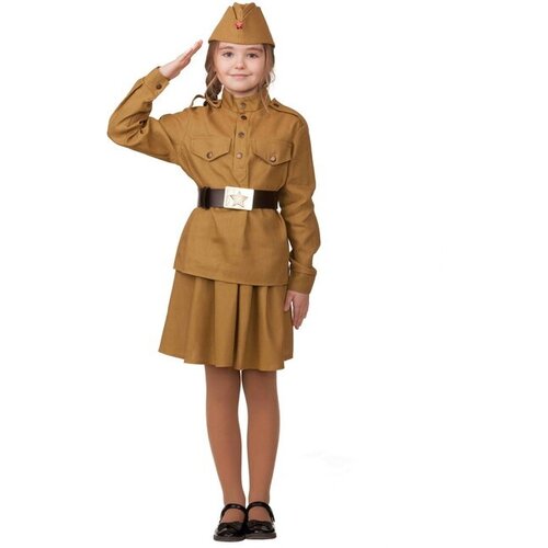 Батик Детская военная форма Солдатка, цвет хаки, рост 110 см 8009-3-110-56