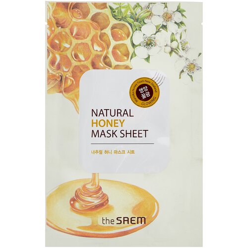 The Saem тканевая маска Natural Honey, 21 г, 21 мл