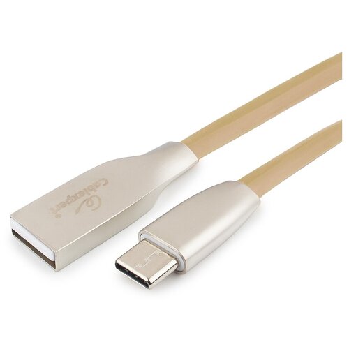 Кабель Cablexpert USB - USB Type-C (CC-G-USBC01Gd-1M), 1 м, 1 шт., золотой
