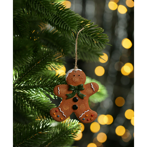 Новогоднее украшение подвеска на елку Пряник мальчик
