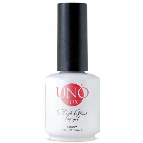 Uno Lux, Верхнее покрытие High Gloss Top Coat / топ для гель лака без липкого слоя