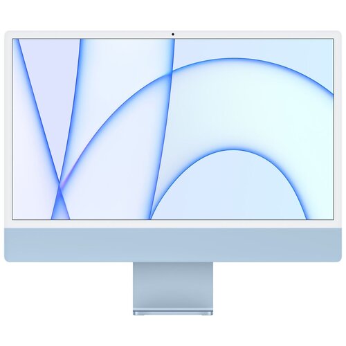 24" Моноблок Apple iMac 24" 2021 г. Z12X003SH, 4480x2520, Apple M1 2.064 ГГц, RAM 16 ГБ, SSD 1 ТБ, Apple M1 8-Core, MacOS, синий