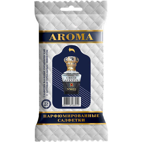Влажные парфюмированные салфетки Aroma Top Line мини для рук Aventus № s022