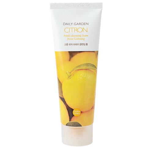 Holika Holika очищающая пенка для лица с цитроном Daily Garden Citron Fresh cleansing foam from Goheung, 120 мл, 145 г