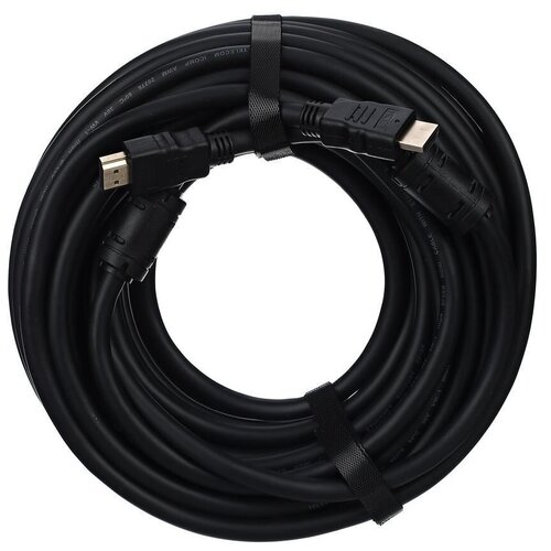 Кабель HDMI-19M --- HDMI-19M ver 2.0+3D/Ethernet,2 фильтра 15m Telecom VCOM Telecom HDMI (m) - HDMI (m) 15м (TCG200F-15M)