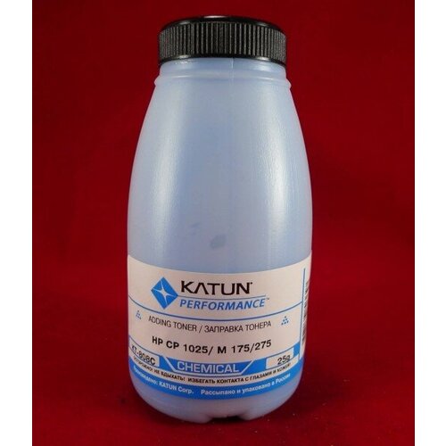 Тонер HP CP 1025/M 175/275 Cyan, химический (фл.25г.) Katun KT-808C