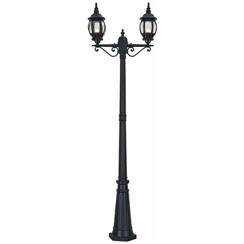 Feron Садово-парковый светильник 8114 11213, E27, 100 Вт, цвет арматуры: черный, цвет плафона бесцветный, 1 шт.