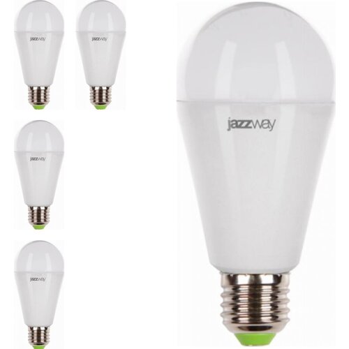 Светодиодная лампа JazzWay Pled Super Power 20W эквивалент 180W 5000K 1800Лм E27 груша (комплект из 4 шт.)