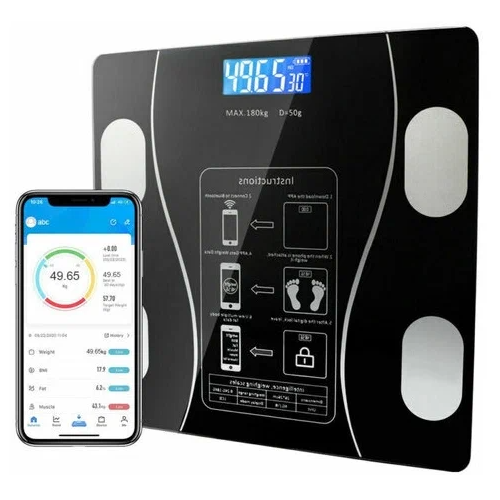 Умные напольные весы iFit Bluetooth / Смарт-весы для измерения массы тела и жира