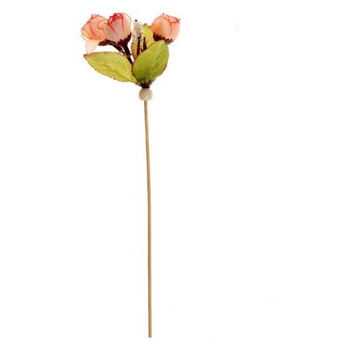Декор на палочке "Цветок" нежно-розовый