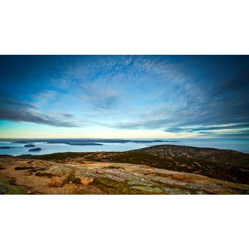 Картина на холсте 60x110 Альянс Лес "Море панорамма природа пейзаж" на подрамнике / интерьер/ декор