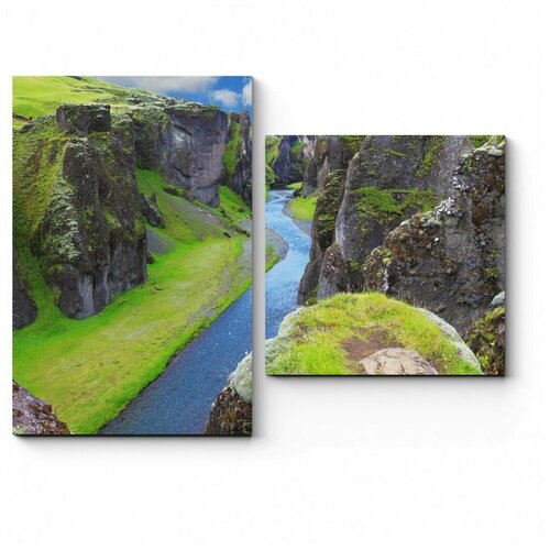 Модульная картина Река в каньоне130x98