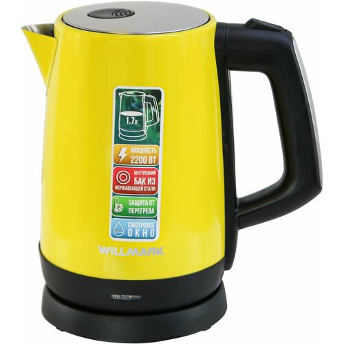 Чайник электрический Willmark WEK-1758S желтый