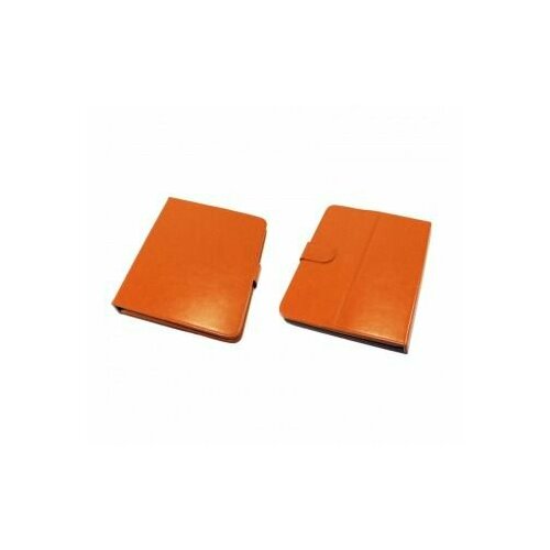 B248 Чехол книжка универсальный для планшетов с выдвижным креплением "9" оранжевый