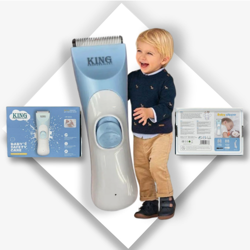 Машинка для стрижки детская аккумуляторная безопасная king KP-2024