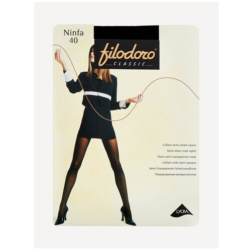 Колготки  Filodoro Classic Ninfa, 40 den, размер 4, черный