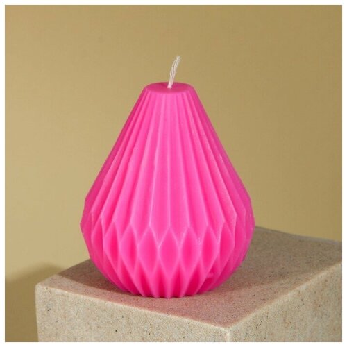 Свеча формовая Оригами, розовая