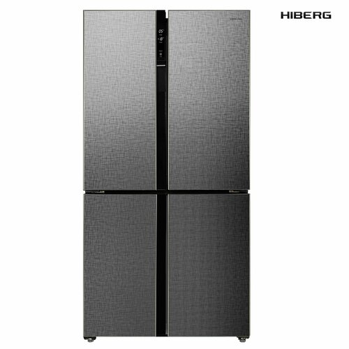 Холодильник 183х91,1 см Cross Door Heiberg RFQ-500DX NFXq Inverter Стальной лен