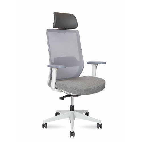 Кресло офисное Norden Mono grey Серый пластик/Серая ткань