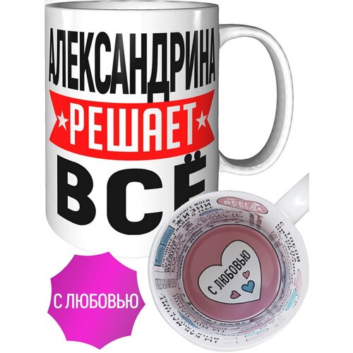 Кружка Александрина решает всё - в любовью внутри