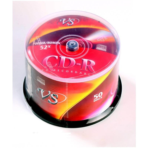 CD-R VS Носители информации CD-R, 52x, VS, Cake/50, VSCDRCB5001