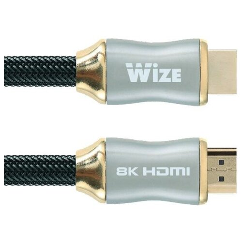 Кабель HDMI 2м Wize WAVC-HDMI8K-2M круглый черный