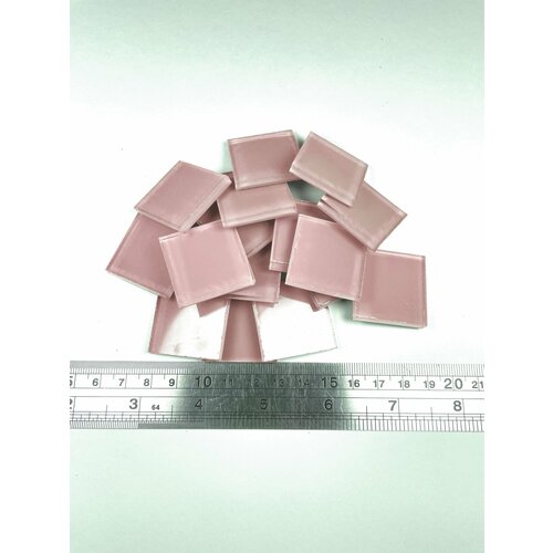 Мозаика 30х30-100 шт, лакобель розовый, 4 мм