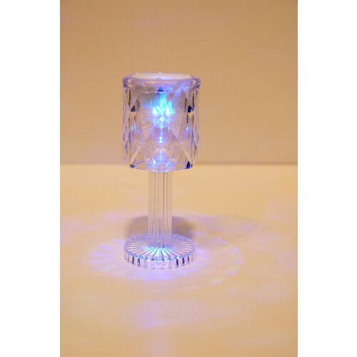 Cувенир ночник LED luminous Cristal Lamps /торшер -ромб мерцающий светодиодный на батарейках