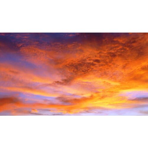 Картина на холсте 60x110 Альянс Лес "Природа Закат Облака Небо" на подрамнике / интерьер/ декор