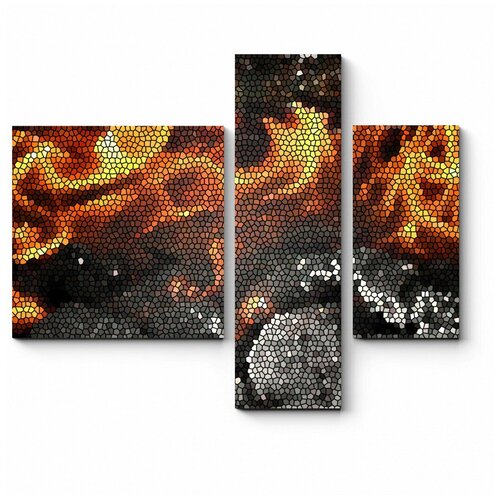 Модульная картина Согревающее пламя 100x83