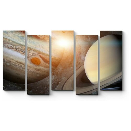 Модульная картина Кольца Сатурна 160x92