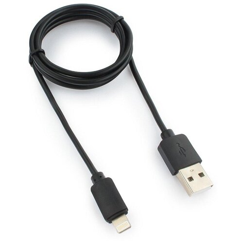 Кабель Гарнизон USB - Lightning (GCC-USB2-AP2-1M), 1 м, черный