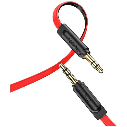 Аудио-кабель HOCO UPA16 AUX красный, 1 метр
