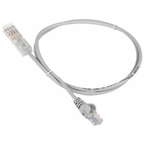 Патч-корд LANMASTER 110 тип-RJ45, 2 пары, UTP, 1 м, LAN-45-P2-1m 16102173