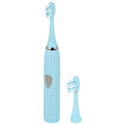 Зубная щётка электрическая, с дополнительной насадкой, цвет голубой