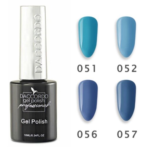 DACCORDO Gel Polish/Гель-лак/Набор 4 шт