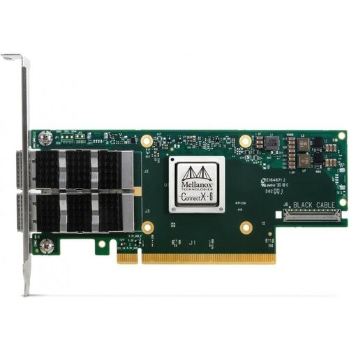 Сетевая карта Mellanox ConnectX-6 VPI MCX653106A-ECAT-SP PCI-Express 4.0 среда передачи данных волокно 100Gb/s