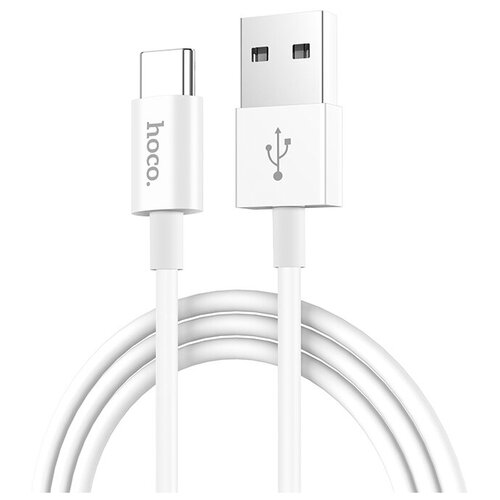 Кабель Hoco X23 Skilled USB - USB Type-C, 1 м, белый