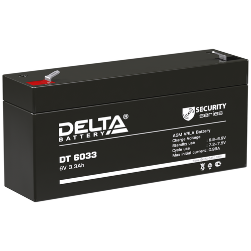 Аккумуляторная батарея DELTA Battery DT 6033 6В 3.3 А·ч