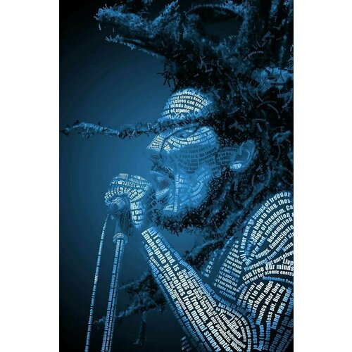 Плакат, постер на холсте Bob Marley/Боб Марли. Размер 30 х 42 см