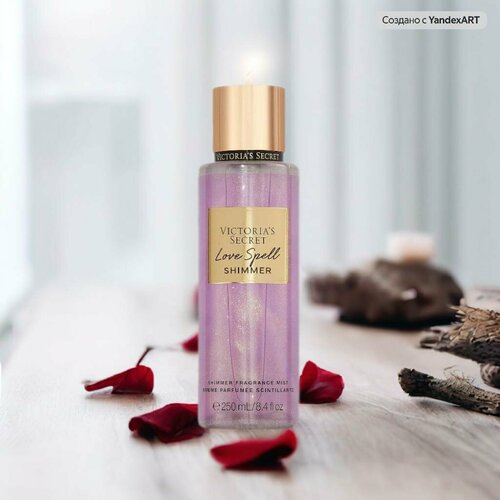 Парфюмированный мерцающий спрей-мист Love Spell Shimmer от Victoria's Secret