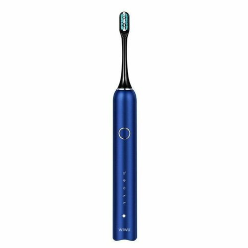 WIWU Wi-TB001 Звуковая электрическая зубная щетка синяя + 4 сменные насадки