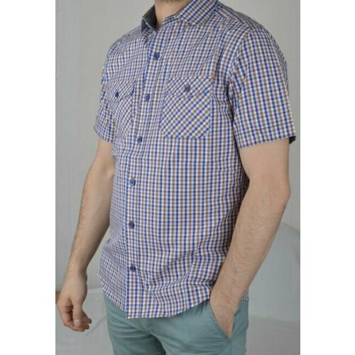 Рубашка Maestro, размер 42/XS/178-186/38 ворот, синий