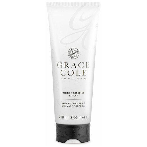 Grace Cole Скраб для тела White Nectarine & Pear, 238 мл, 240 г