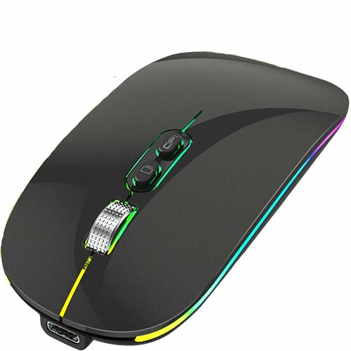 Компьютерная мышка ForAll М103 с RGB подсветкой, Bluetooth 5.1, Зарядка Type-C, чёрный