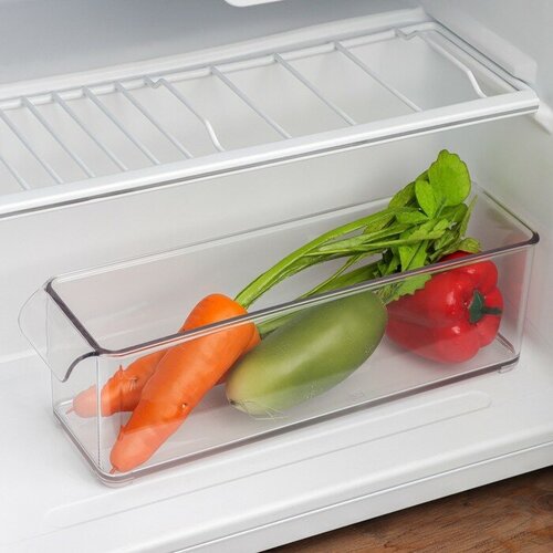 Контейнер для холодильника Mannaz, 32,9x9,6x10,2 см, цвет прозрачный