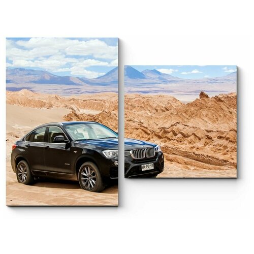 Модульная картина BMW Х4 в пустыне40x30